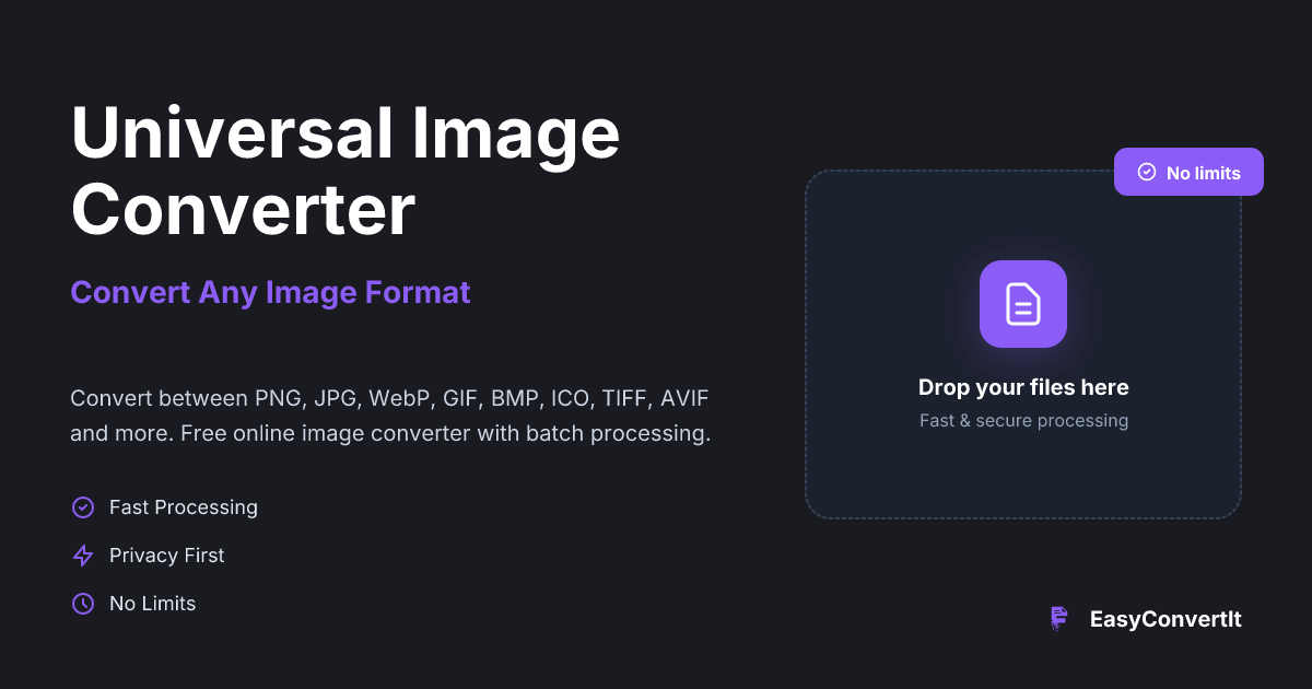EasyConvertIt - Free Online File Converters